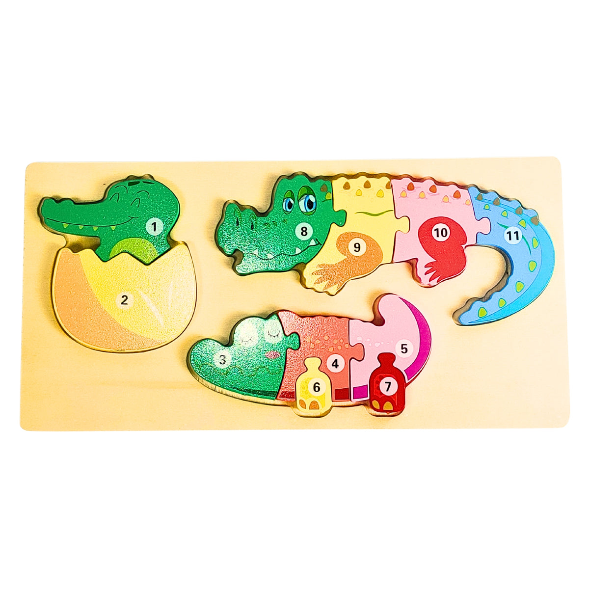 Crocodile Lifecycle Wooden Puzzle – Early Science Activity By Channapa ...
