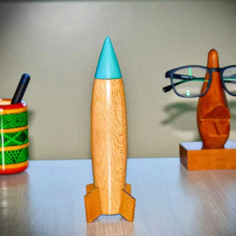 Amazing Rocket - Wooden rocket - wooden antique crafts by Channapatna ...