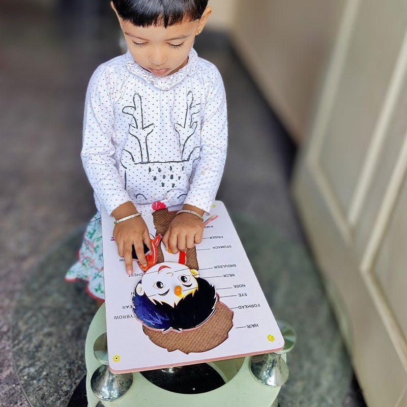 Wooden Body Parts Puzzle Board – Channapatna Toys