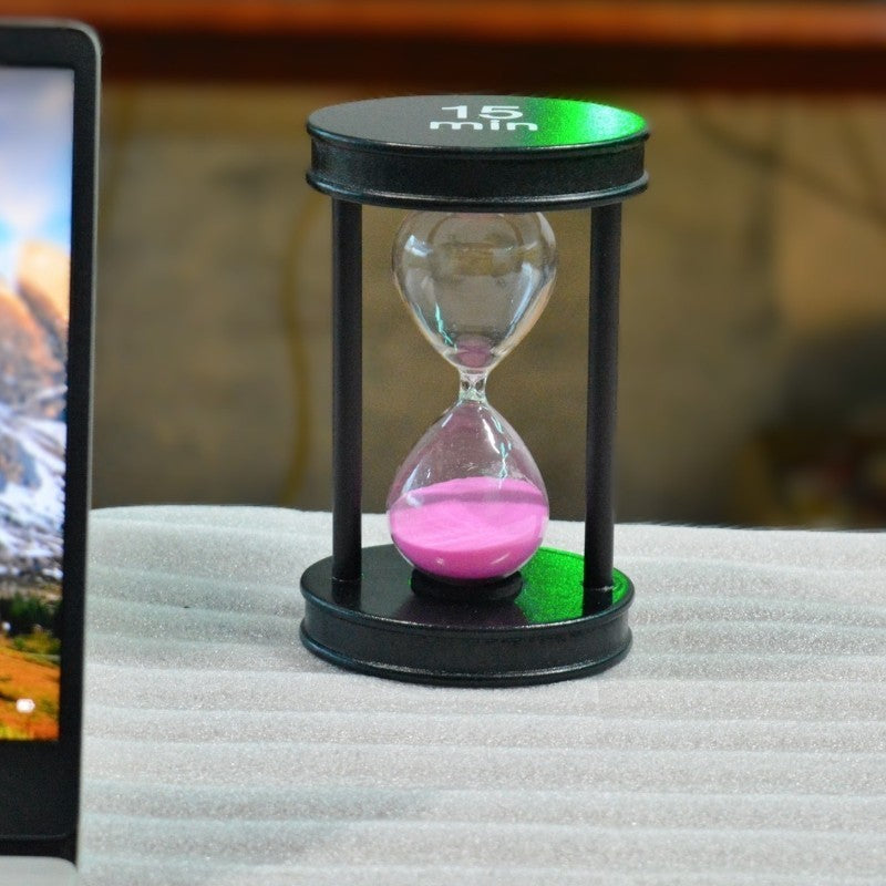15 Minute Time Glass-Big – Channapatna Toys